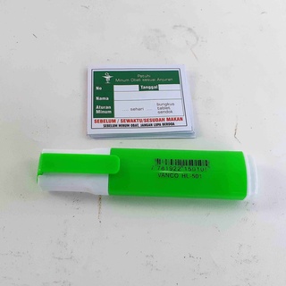 Jual Paket Etiket Obat isi 50 lembar, Label obat apotek, Etiket obat ...