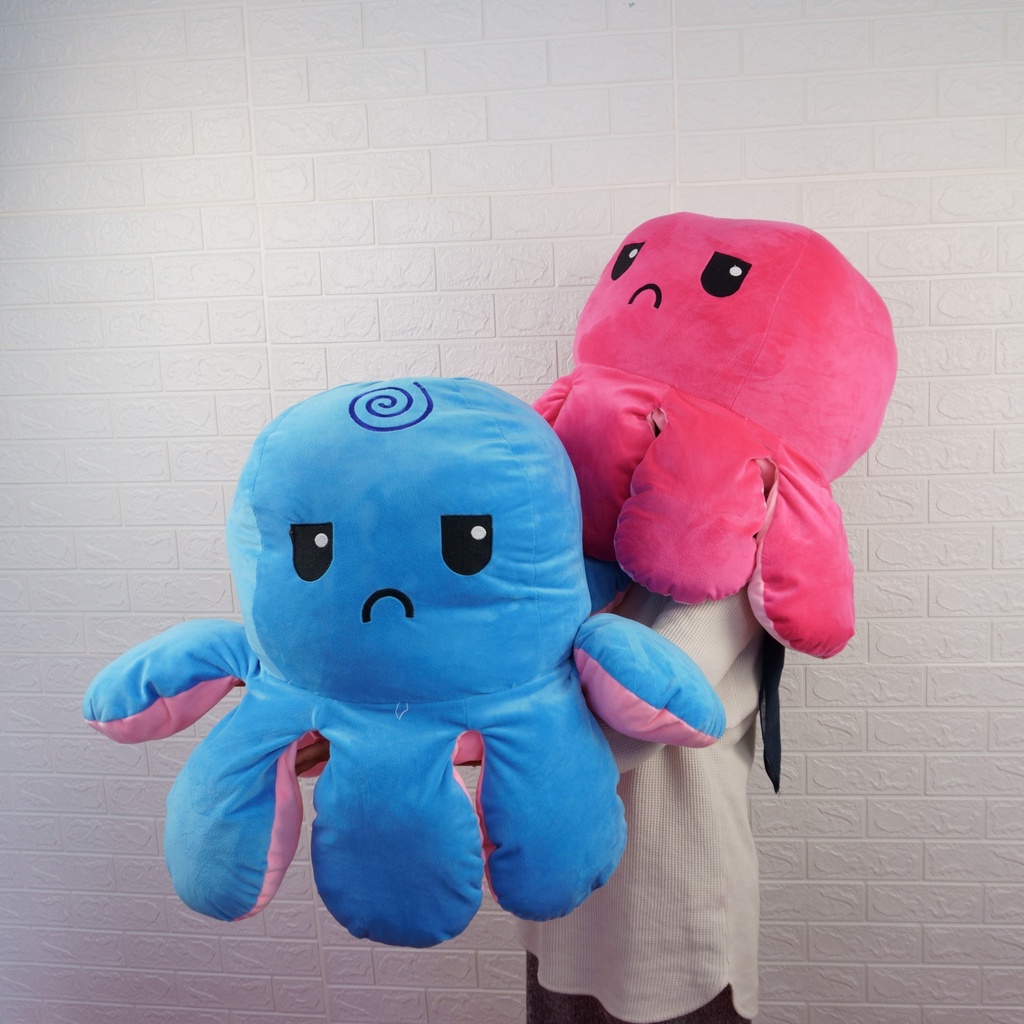 Jual Boneka octopus super jumbo/gurita 60cm reversible | Shopee Indonesia