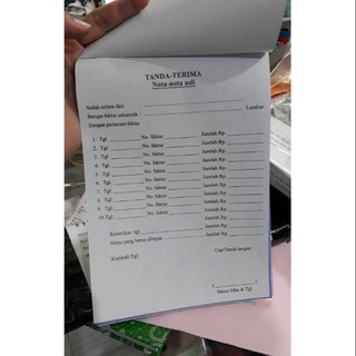 Jual TANDA TERIMA NOTA - NOTA ASLI NCR RANGKAP 3 | Shopee Indonesia