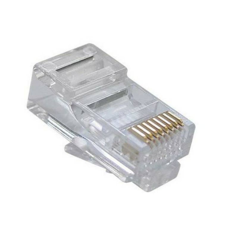 Jual CONNECTOR RJ45 / KONEKTOR KABEL LAN RJ45 CAT5 CAT5E GOOD QUALITY ...