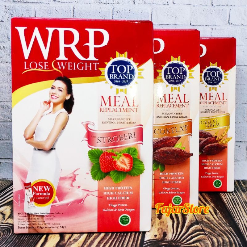 Jual WRP Meal Replacement Susu Suplemen Pembakar Lemak 324 gr | Shopee ...