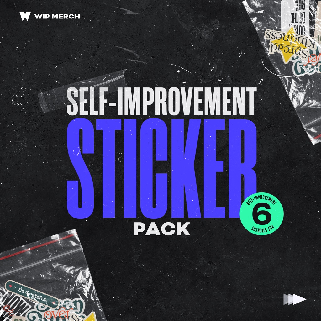 Jual SELF IMPROVEMENT STICKER PACK - 6 PCS CUTTING STICKER VINYL ...