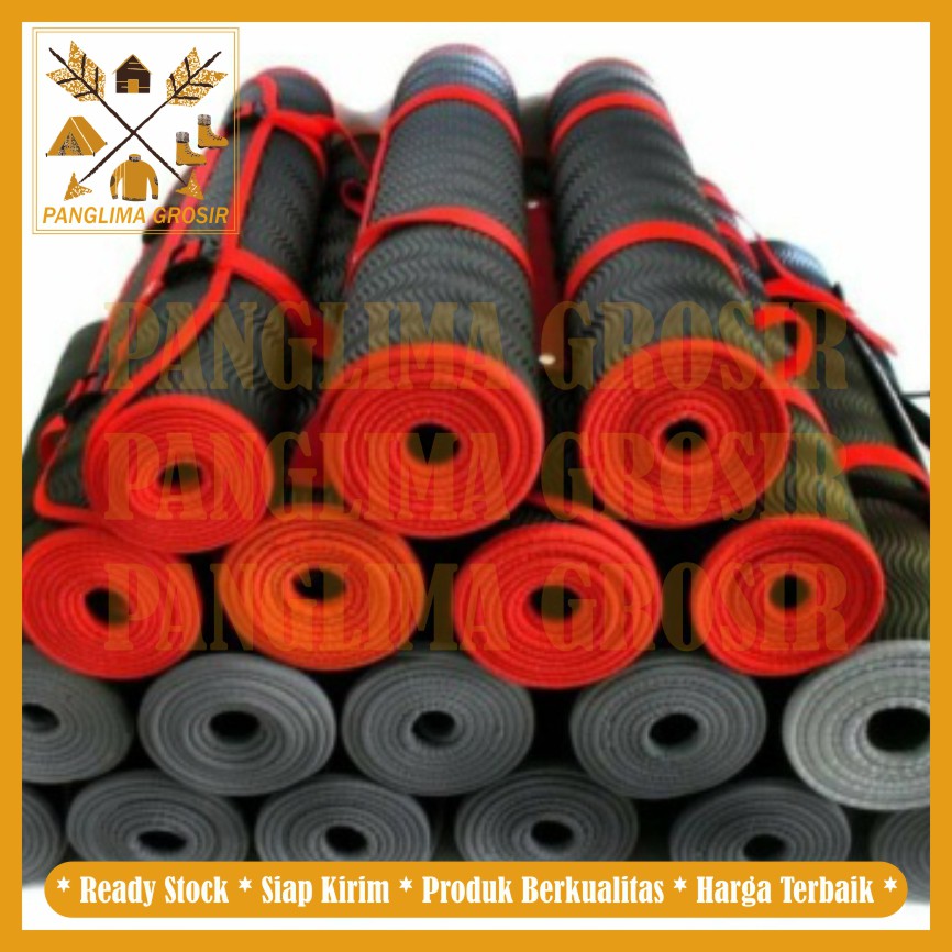 Matras Gulung Matras Camping Hitam Bahan Spon Karet 3 mm Matras Karet ...