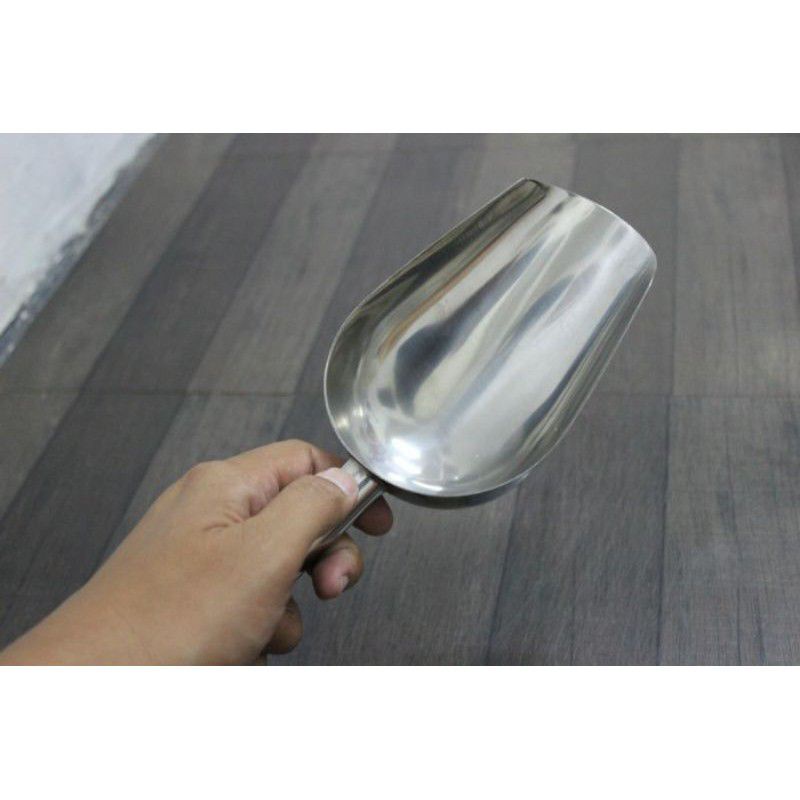 Jual Skop Serokan Es Batu Stainless Steel | Scop Beras Tepung Terigu ...