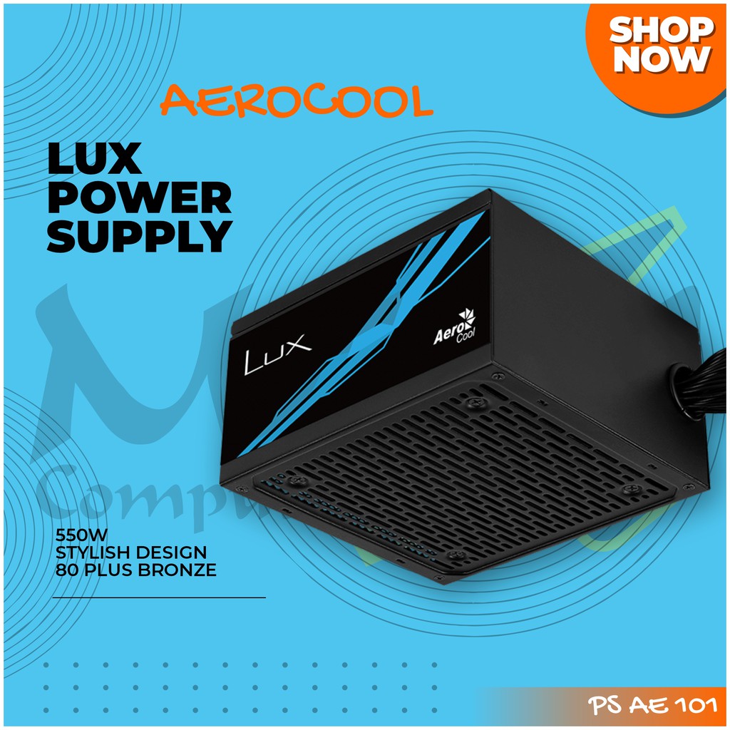 Jual AeroCool Lux 550W Stylish & Elegant Design 80 Plus Bronze PSU ...