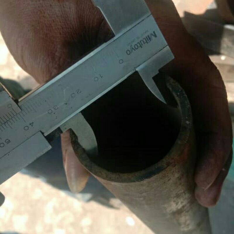 Jual Besi Pipa Hitam sch 1 1/5 inch tebal 4 mili Panjang 50 cm | Shopee ...