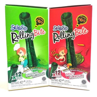 Jual Seleco Rolling Bite Seaweed Crispy Seaweed Snack Rumput Laut ...