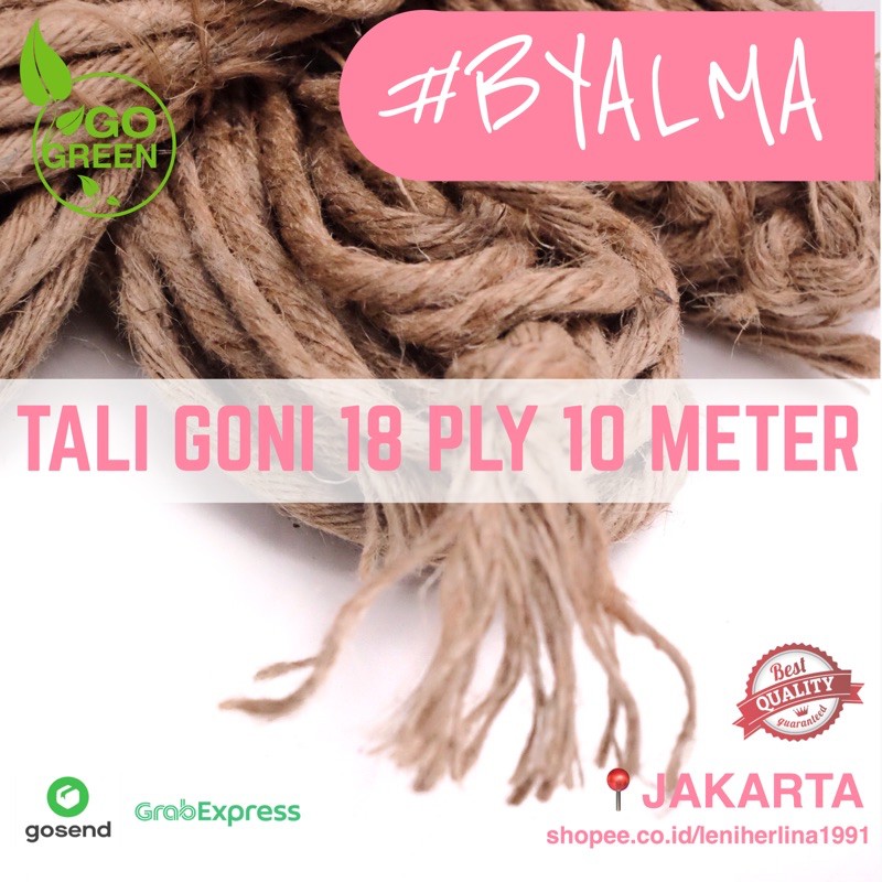 TALI KARUNG GONI 18 PLY - TALI RAMI 6 MM - 10 METER | Shopee Indonesia