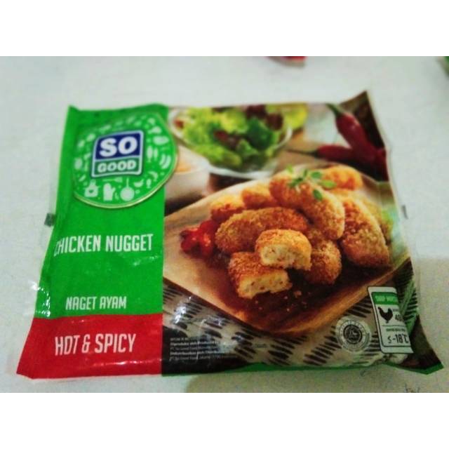 Jual SO GOOD CHICKEN NUGGET HOT & SPICY 400GR FROZEN FOOD | Shopee Indonesia