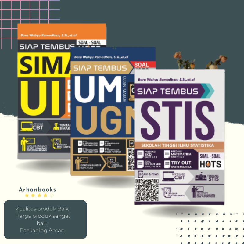 Jual BUKU TERBARU BUKU SIAP TEMBUS TES UM UGM, SIMAK UI, STIS | Shopee ... Jual BUKU TERBARU BUKU SIAP TEMBUS TES UM UGM, SIMAK UI, STIS | Shopee ...