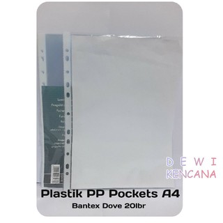 Jual Plastik PP Pocket A4 / F4 Bantex Dove 2035/2044 Isi 20 Sheets ...