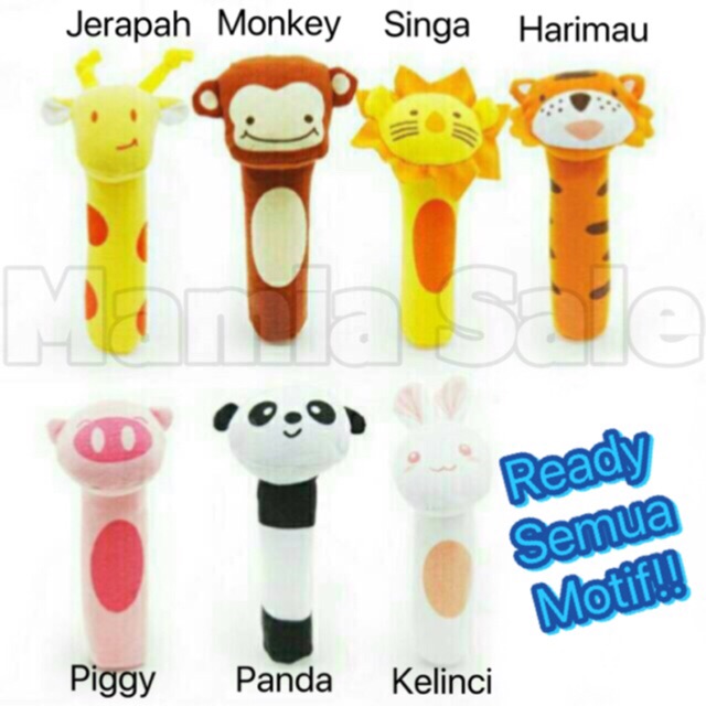 Jual Mainan tangan bayi bunyi toet baby hand rattle toy stick | Shopee ...