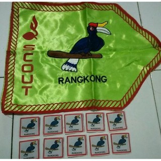 Jual 1 Set Bendera Regu + Tanda Regu Rangkong Pramuka Bordir Bedge Regu ...