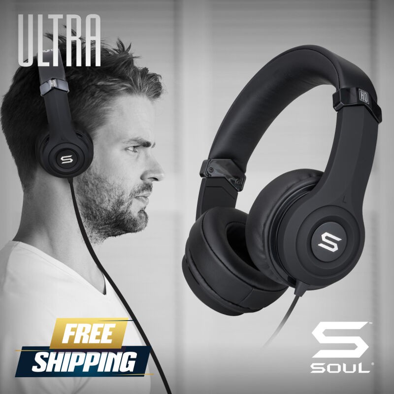 Jual SOUL ULTRA High Definition Dynamic Bass On - Ear Headphone Black ...