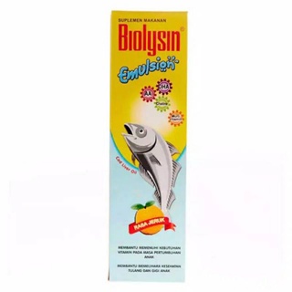Jual Biolysin Emulsion 250ml Minyak Ikan Vitamin Anak Untuk Nafsu Makan ...