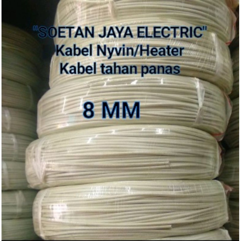 Jual Kabel Tahan panas 8mm/ Kabel Heater / Kabel Nyvin 8mm (meteran ...
