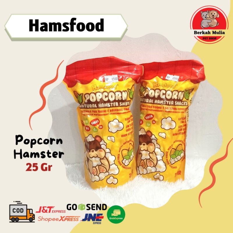 Jual HAMSFOOD POPCORN - Cemilan Hamster, Sugarglider dan Kelinci 25 Gr | Shopee Indonesia