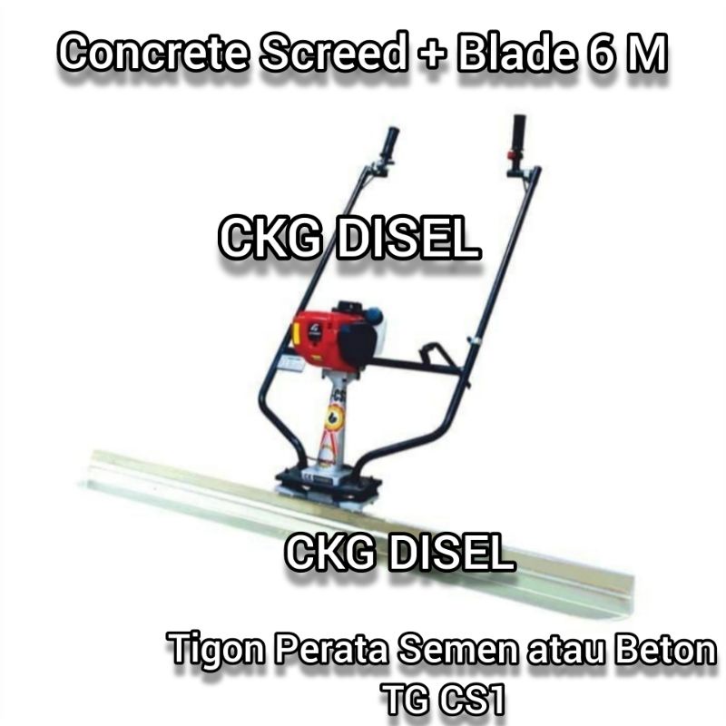 Jual Perata Beton atau Beton Concrete Screed Tigon TG-CS1 Mesin+Blade 6 ...