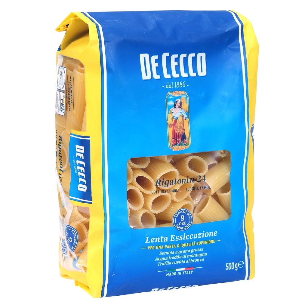 Jual De Cecco Pasta Rigatoni n24, Pasta Italy 500 gr | Shopee Indonesia