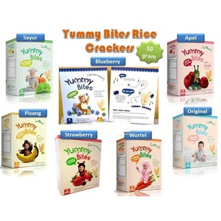 Jual yummy bites 24rusks crackers (50gr)/ 25gr snack cemilan jajanan ...