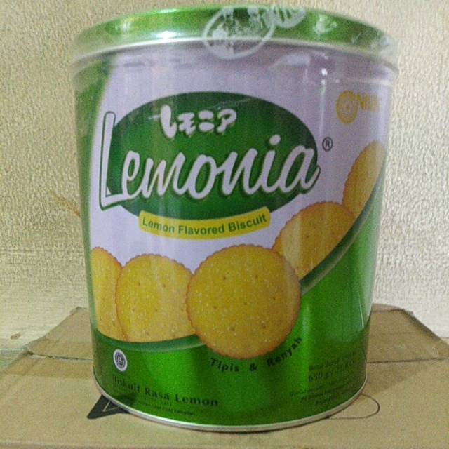Jual Lemonia Lemon Flavoured Biskuit kaleng 700g | Shopee Indonesia