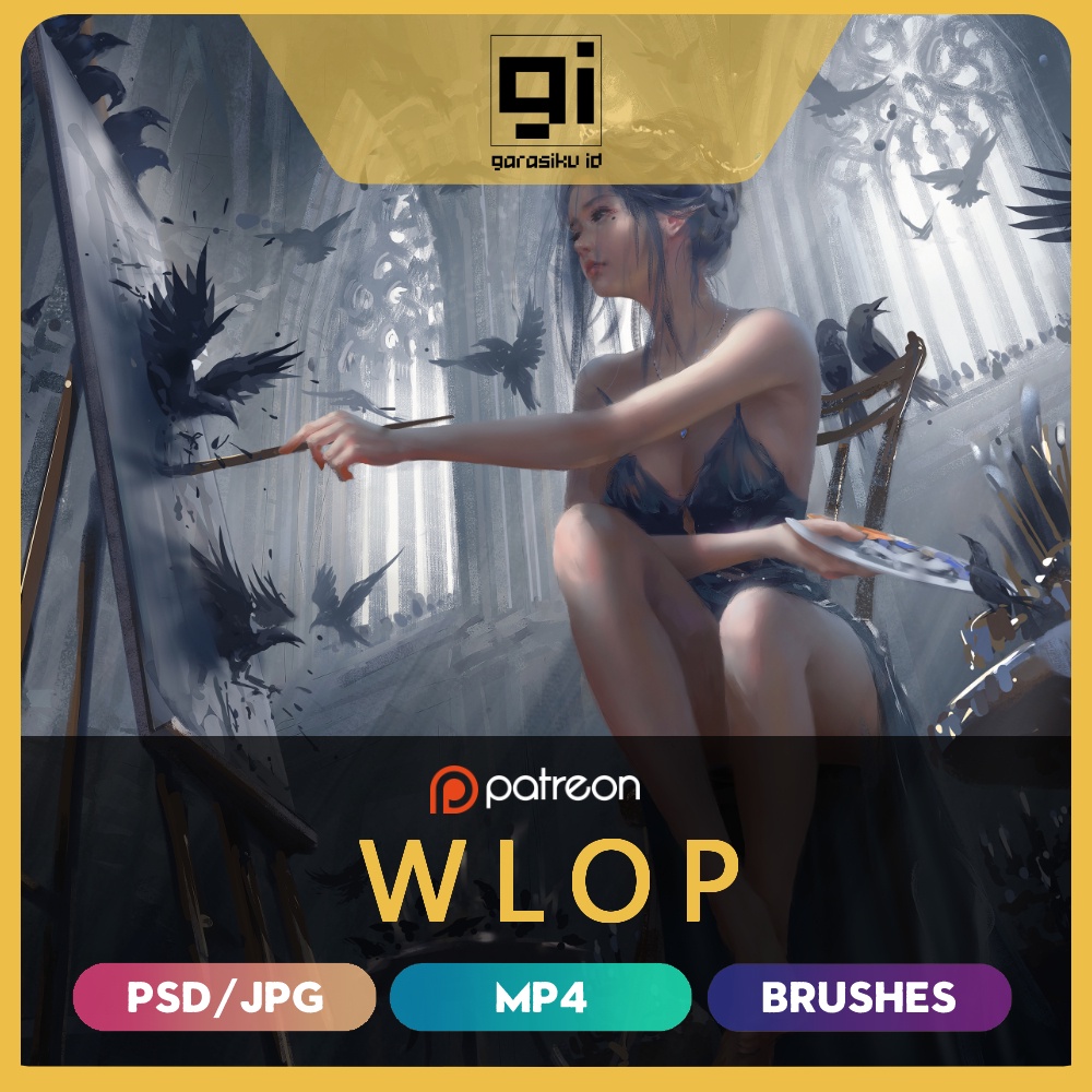 Jual WLOP - CAGE COMPLETE VIDEO+PSD+JPG+BRUSH | Shopee Indonesia