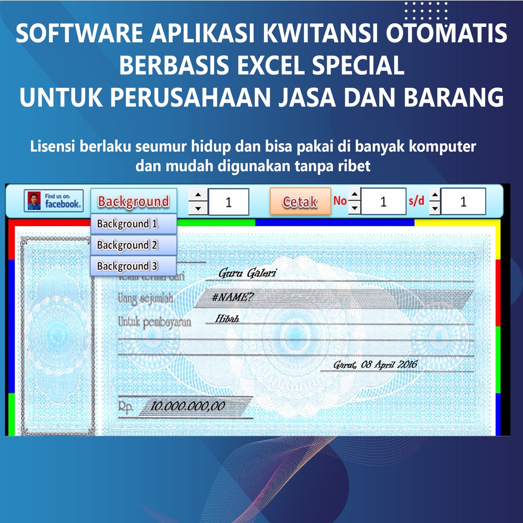 Jual Aplikasi Kwitansi Excel Terbaru Langsung Cetak | Shopee Indonesia