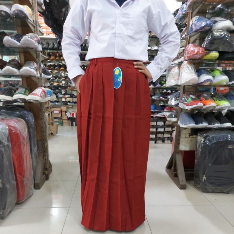 Jual ROK SEKOLAH SERAGAM SD rok merah rempel panjang merek SERAGAM By Setia Kawan original ...