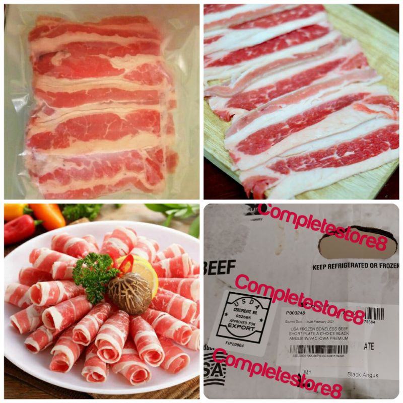Jual Short Plate US Beef slice premium Daging iris tipis Yoshinoya ...