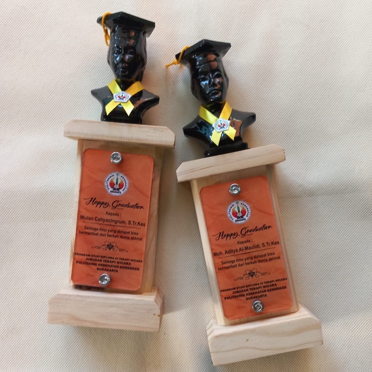 Jual Vandel Wisuda Cendramata Plakat Magang Seminar Kayu Jatilondo dan ...