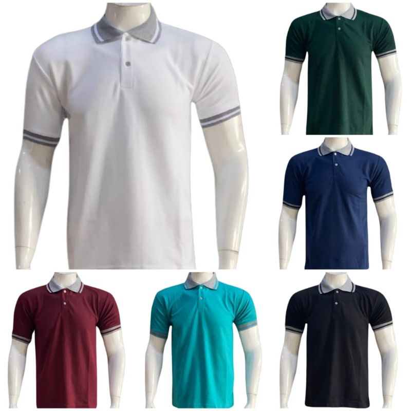 Jual polo krah polosan /pakaian pria & wanita/ baju seragam | Shopee ...