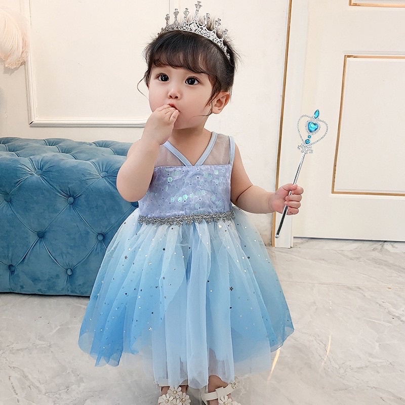Jual Kostum Ulang Tahun Dress Putri Princess ELSA FROZEN Gaun dan Jubah ...