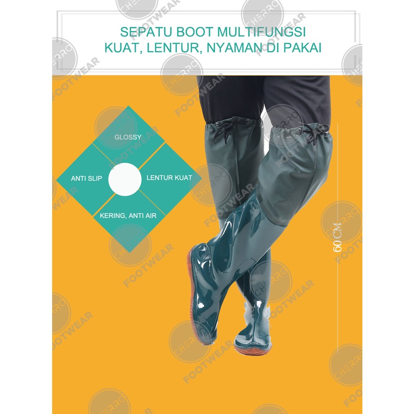 Jual Sepatu Boot Petani sawah panjang kebun ladang mancing ternak ...