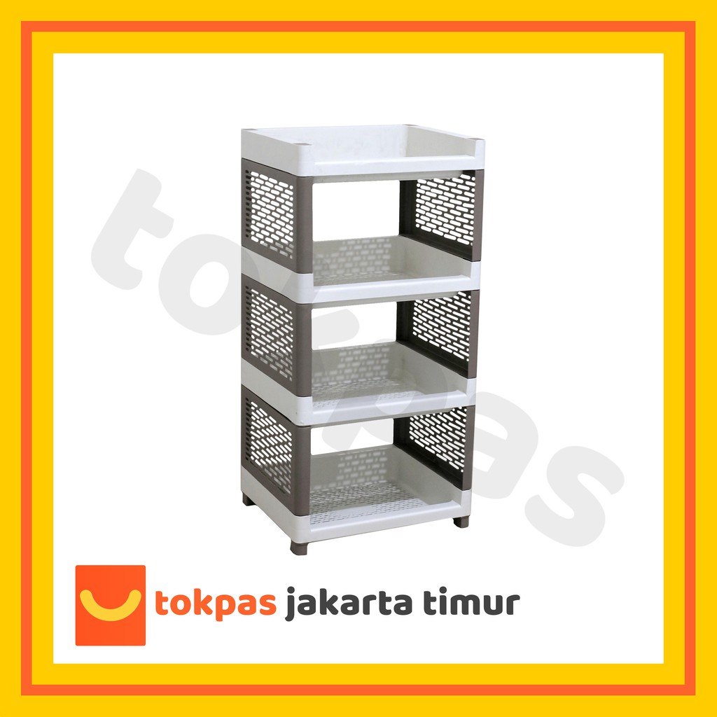 Jual Rak 4 Susun Serbaguna Plastik RSO Multi Purpose Rack Olymplast 4 ...