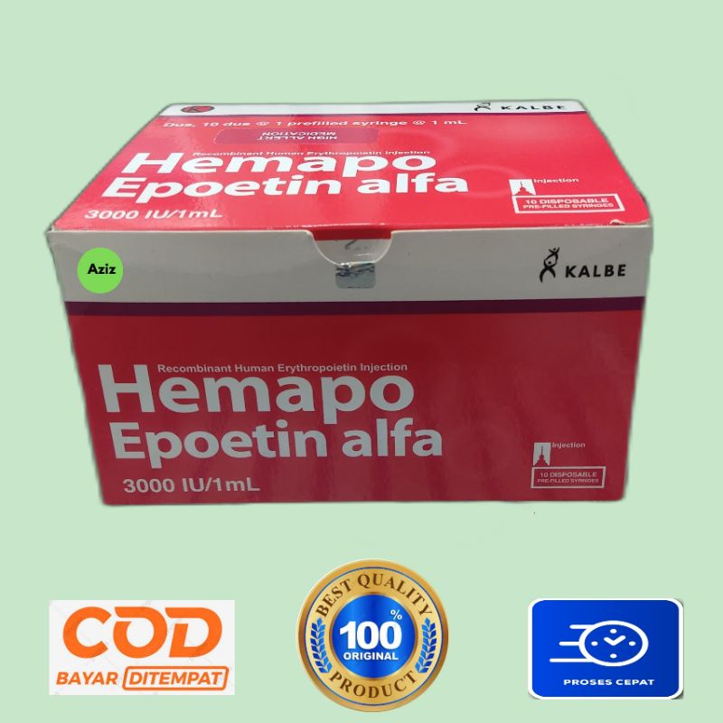 Jual NEW OBAT Anemia Hemapo Epoetin alfa 3000 Ulml Injection di Lapak ...