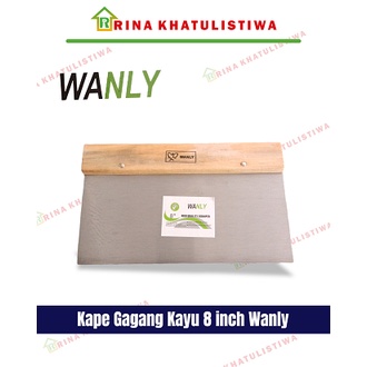Jual Kape Plat Gagang Kayu Wanly 8 inch | Skraper | Skrap Gypsum Besi ...