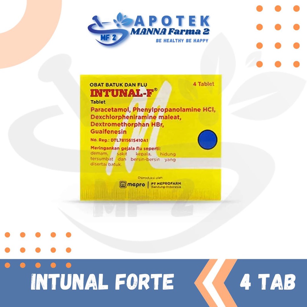 Jual INTUNAL F TABLET (PER STRIP @4TABLET) | Shopee Indonesia