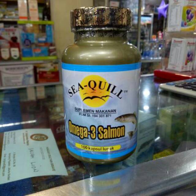 Jual OMEGA 3 SALMON EPA 400MG DHA 300MG SEQUILL ISI 100 SOFGEL | Shopee ...