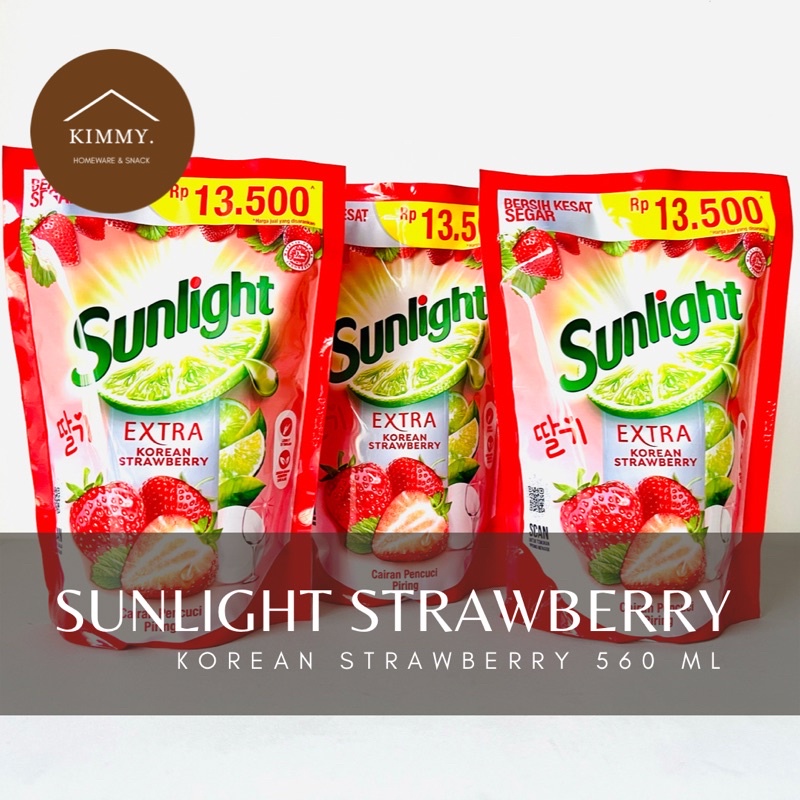 Jual SUNLIGHT KOREAN STRAWBERRY 560 ML / SUNLIGHT PENCUCI PIRING ...