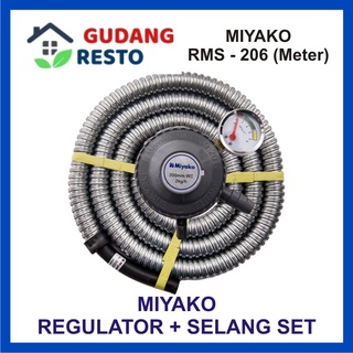 Jual Selang dan Regulator RMS206M Kompor Gas LPG Miyako RMS-206 M RMS ...