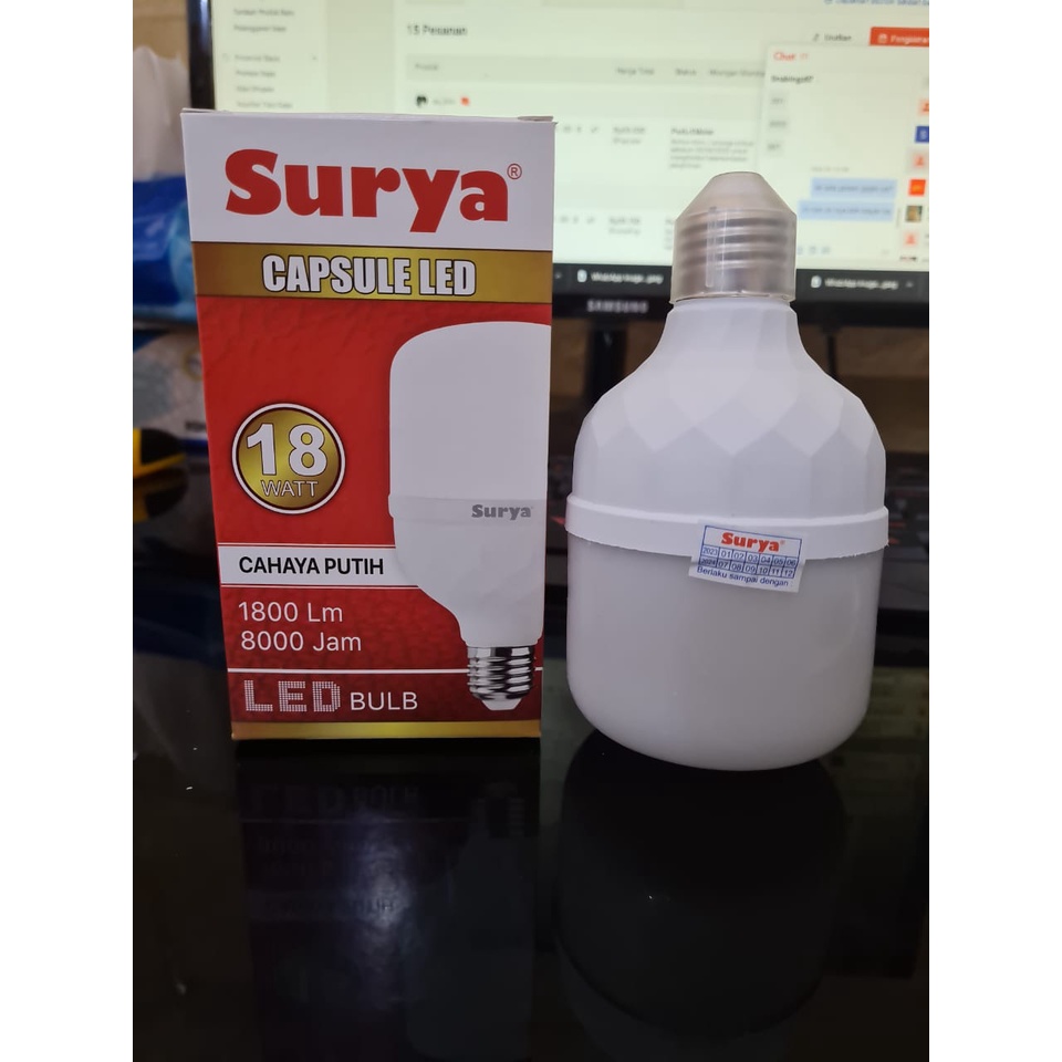 Jual Lampu Bohlam Surya Capsule LED 18 watt surya kapsul jumbo18 watt led bohlam | Shopee Indonesia