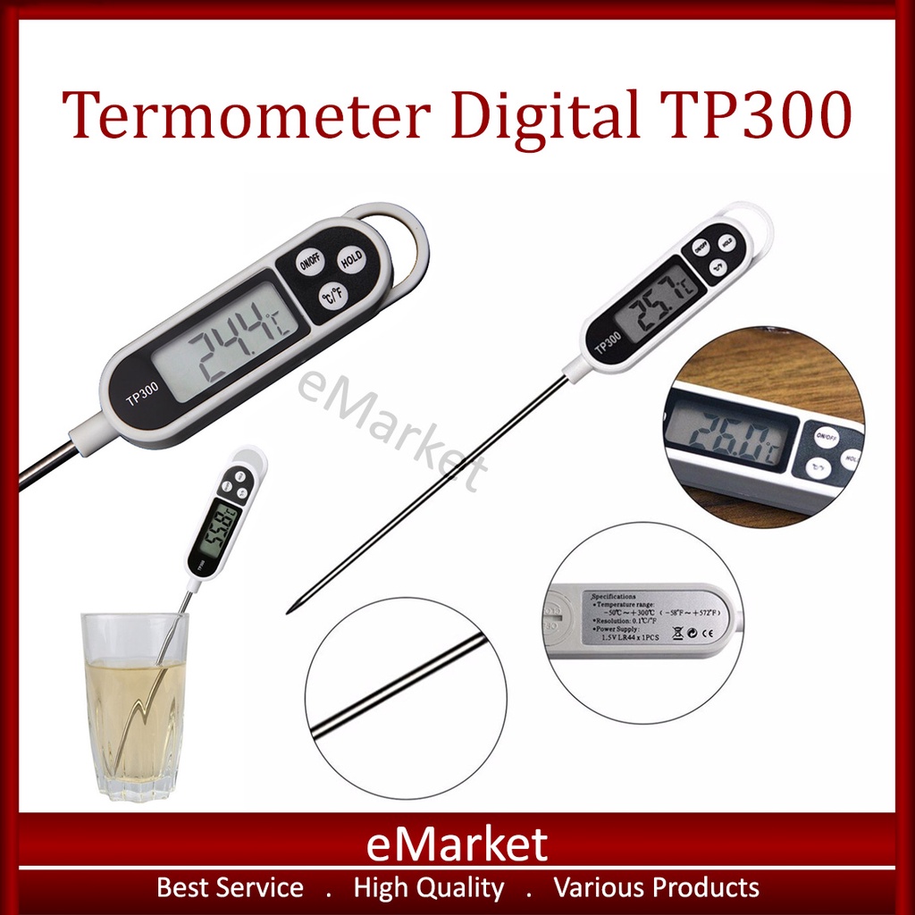 Jual Termometer Digital TP300 / Thermometer Makanan Kopi BBQ Minyak ...
