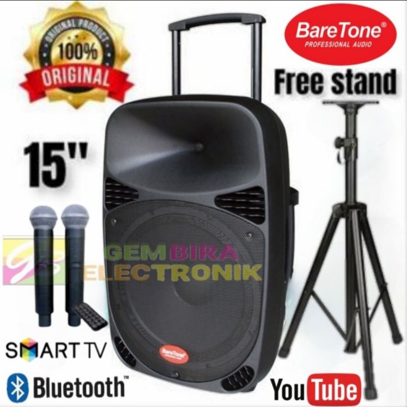 Jual Speaker Aktif Baretone 15 Mhwr Bluetooth Speaker Baretone 15 Inch