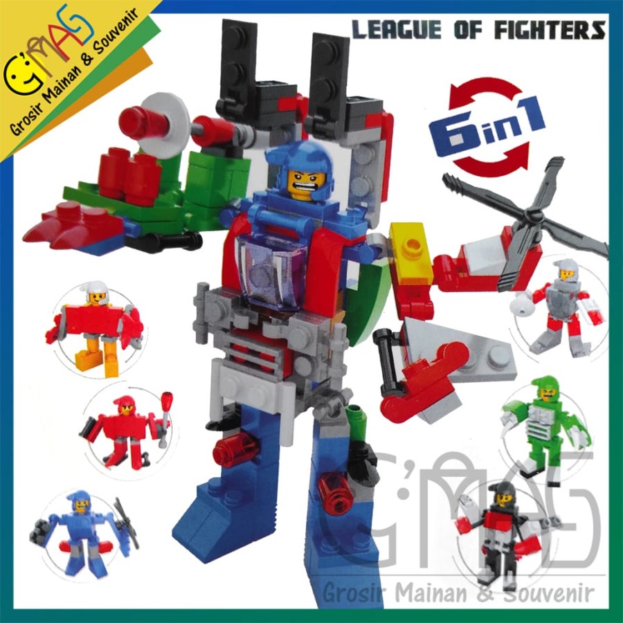 Jual Brick lego KW Robot 2in1 mainan anak cowo edukasi league of ...