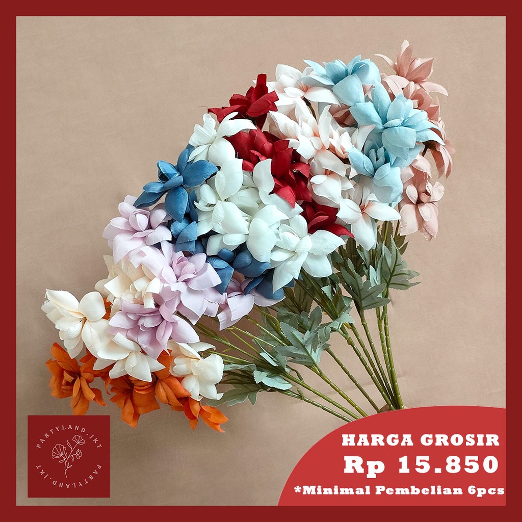 Jual Artificial Sunset Flower Bunga Palsu Plastik Buatan Dekorasi ...