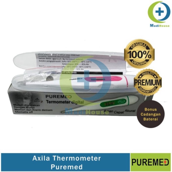 Jual Jual Termometer Digital Ketiak Puremed Axilla Axila Thermometer ...