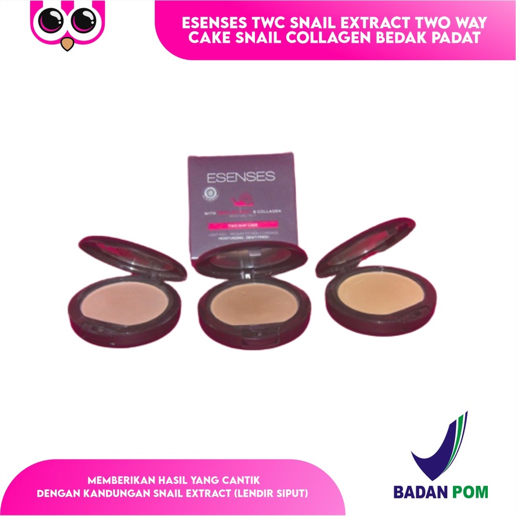Jual ESENSES TWC SNAIL EXTRACT TWO WAY CAKE SNAIL COLLAGEN BEDAK PADAT ...