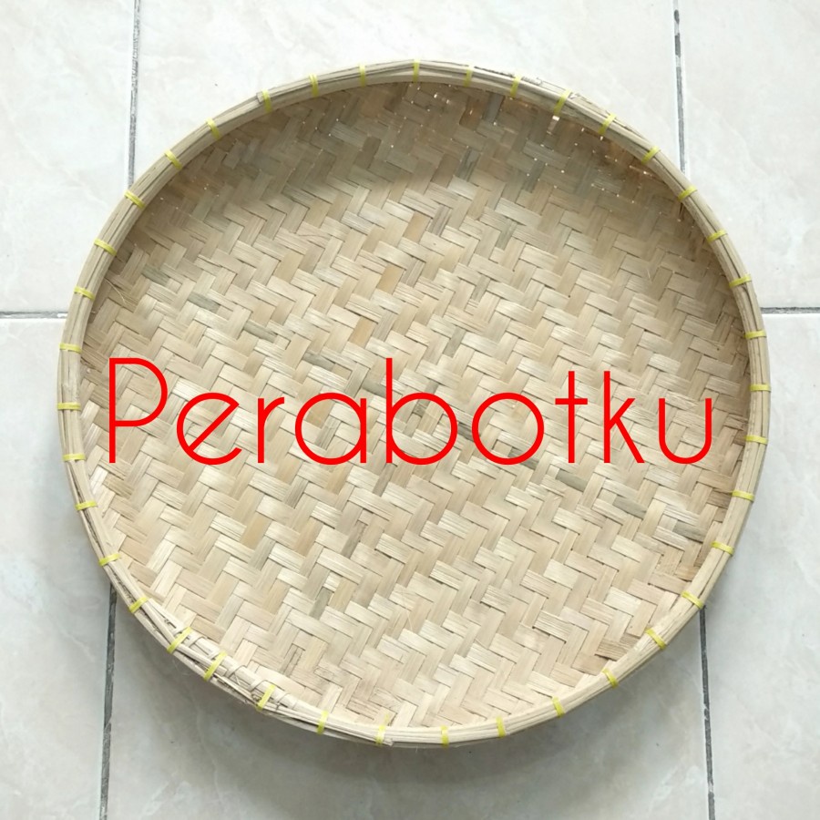 Jual Tampah Bambu Kecil 46 cm / Nyiru Bambu Tumpeng / Nampan Bambu ...