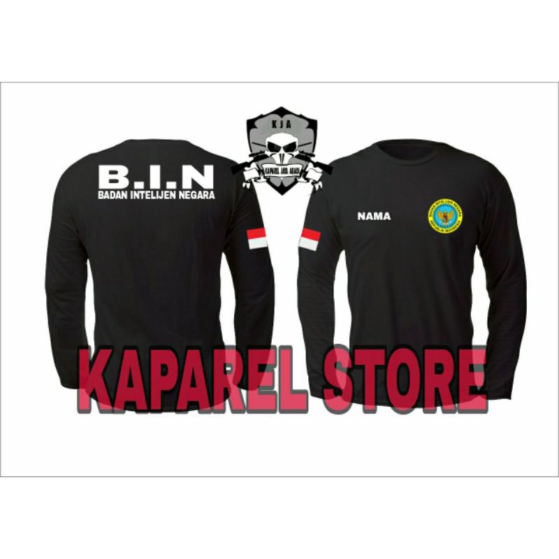 Jual Kaos BIN Badan Intelijen Negara/Baju bin/Atasan Pria Wanita BIN ...