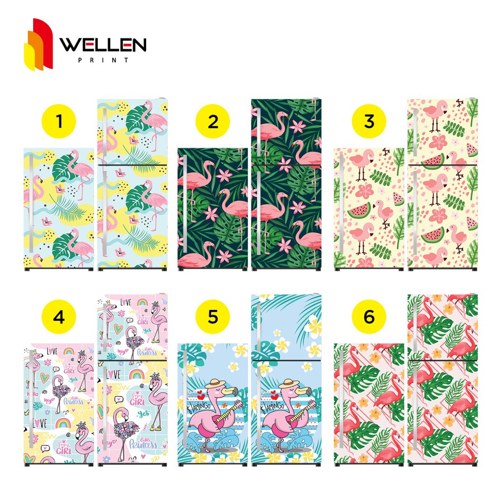 Jual WELLEN PRINT - Print Sticker Kulkas 1 Pintu / Cetak Stiker Kulkas ...